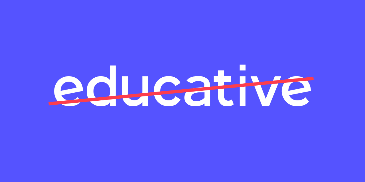 Don't work with Educative