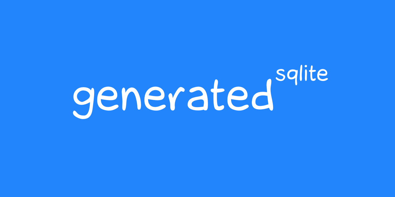 Generated Columns In SQLite